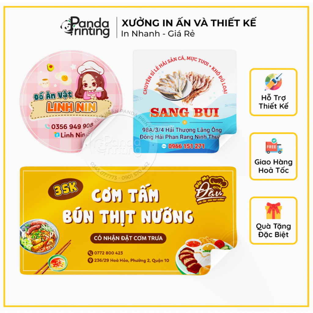 In Tem Nhãn - In Decal Dán - In Sticker Dán - Miễn Phí Thiết Kế ...