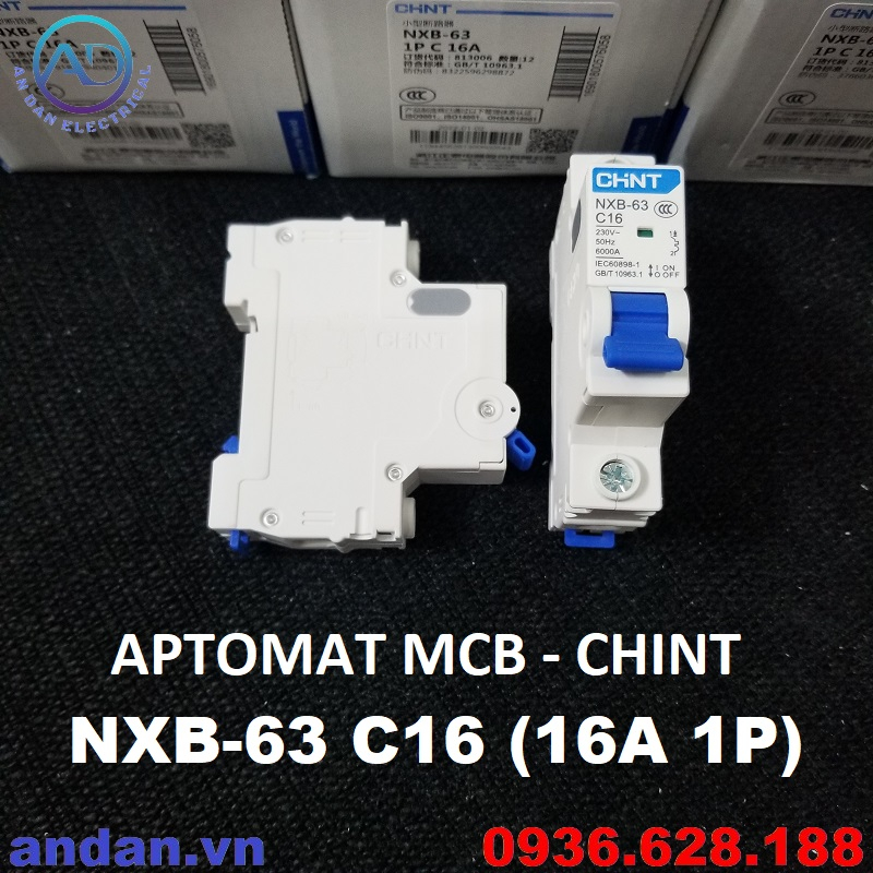 [Chính hãng] Aptomat CHINT NXB-63 1P, bộ ngắt mạch CB tép MCB 1P 6A 10A 16A 20A 25A 32A 40A 50A ...