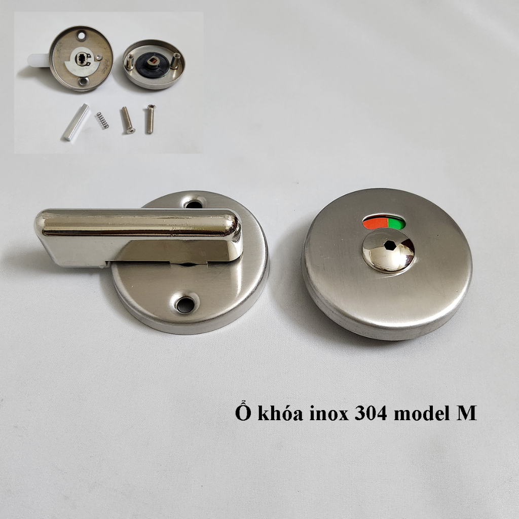 Ổ khóa vách ngăn vệ sinh tấm compact inox 304 model M | Shopee Việt Nam