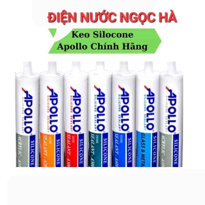 keo apollo silicone A100,A200,A300,A500 TRONG,A500 ĐEN | Shopee Việt Nam