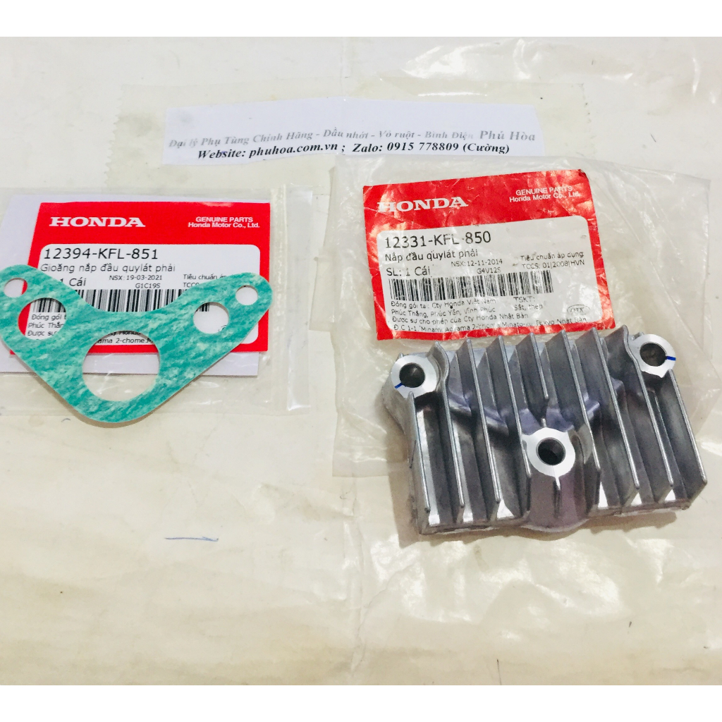 [Hàng chính hãng] Nắp đầu quy lát (đầu bò) phải và Ron xe WAVE 100 ...