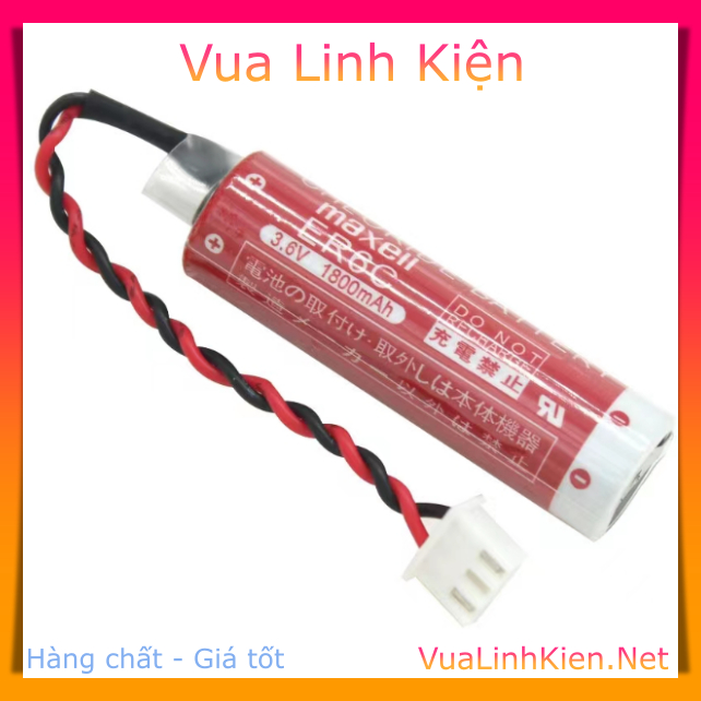 Pin Maxell ER6C 3.6V size AA PLC Mitsubishi FX2N FX1N FX2N-48MT F2-40BL ...