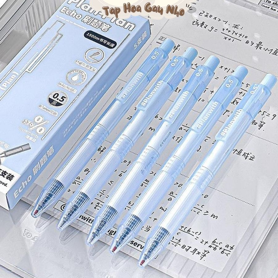 Bút gel PLANWITH ECHO smooth mực đen [ Taphoagaunho ] | Shopee Việt Nam