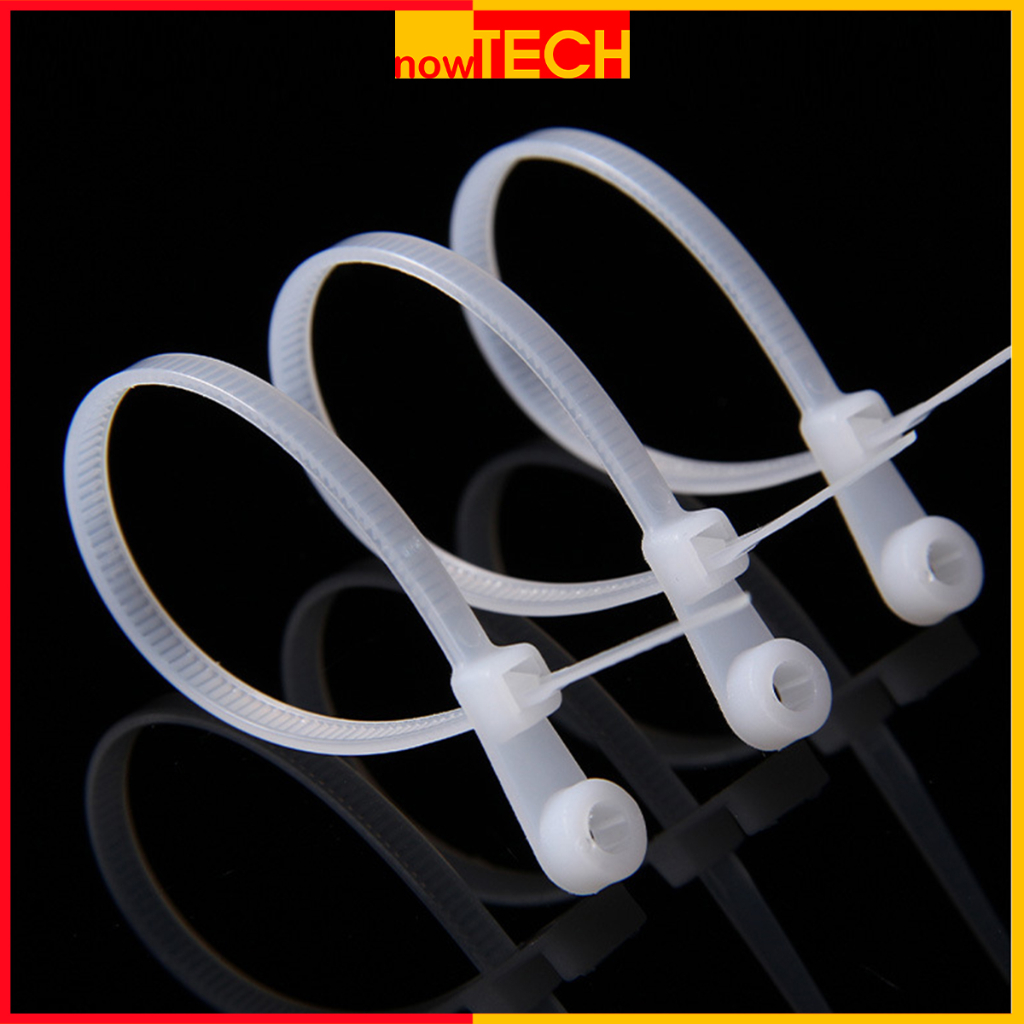 Dây rút nhựa thít nhựa lạt trắng, đen có đầu bắt vít túi 100 dây loại 15cm (4x150) và 20cm ...