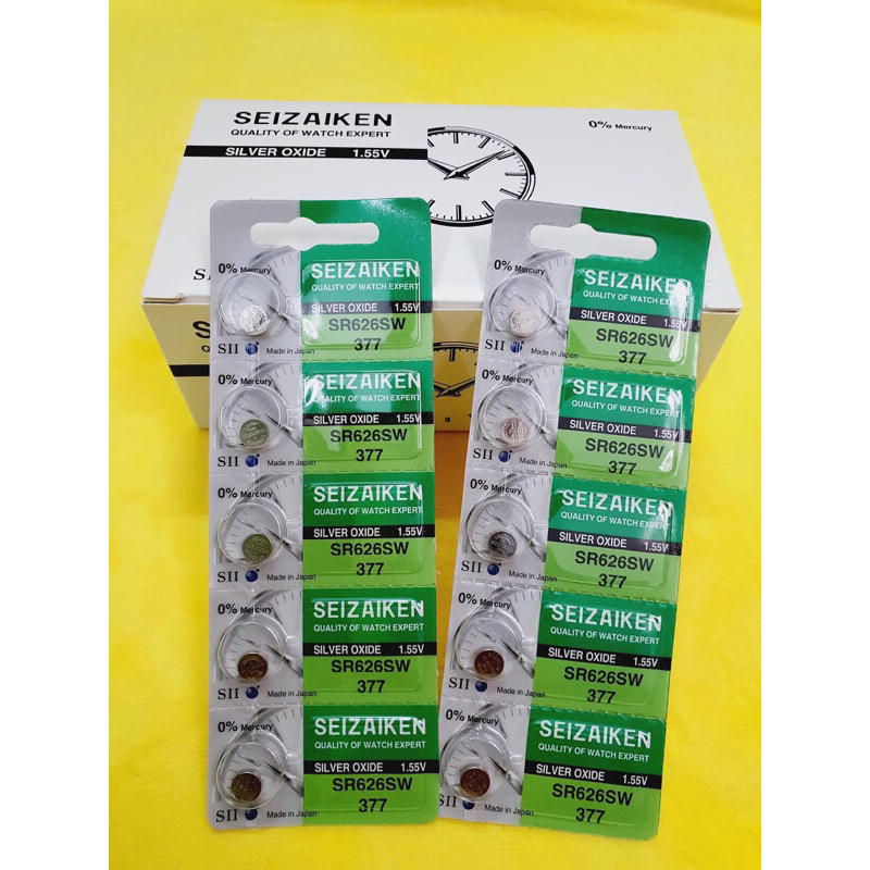 [CHÍNH HÃNG]Vỉ 5 viên Pin Seizaiken 626 / 621 dành cho đồng hồ dùng pin ...