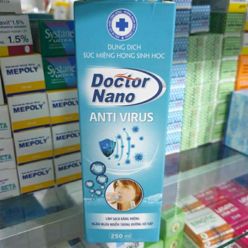 Dung Dịch Súc Miệng Họng Doctor Nano Anti Virus giúp kháng khuẩn, sát khuẩn, khử mùi hôi, phòng ...