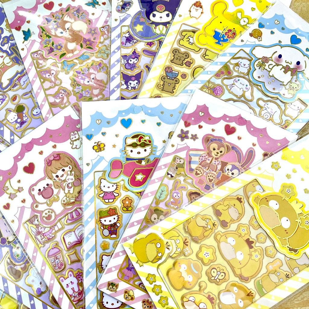 SET 2 TẬP STICKER ÓNG ÁNH SANRIO NHIỀU HÌNH | Shopee Việt Nam