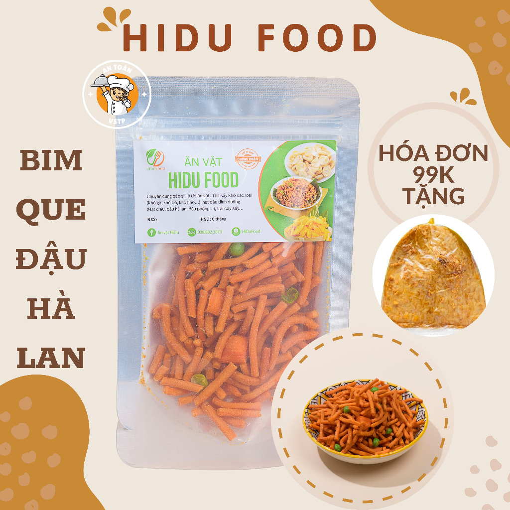 Bim bim que cay thái lan mix đậu hà lan đồ ăn vặt HiDu Food | Shopee ...