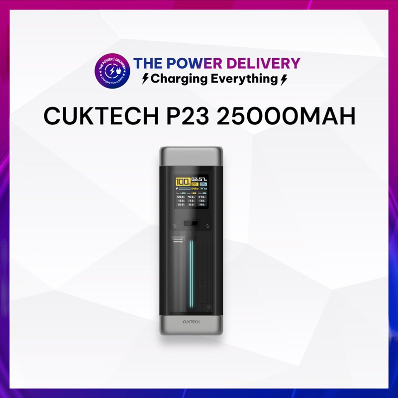 Pin dự phòng P23 CUKTECH P Series 25000mAh 210W màn hình hiển thị chi tiết, công suất cao, an ...