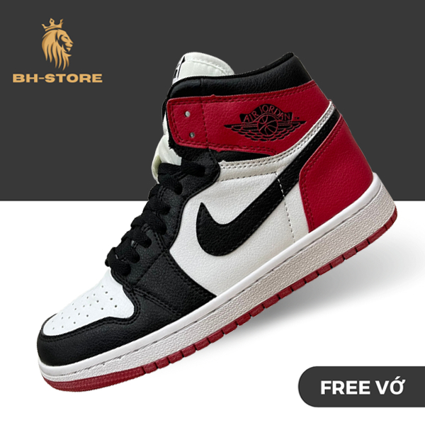 Giày JD1 Retro High Satin Black Toe, JD1 Cao Đỏ Đen Cao Cấp | Shopee ...