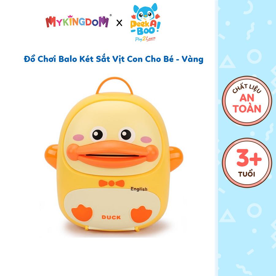Đồ Chơi PEEK A BOO Balo Két Sắt Vịt Con Cho Bé-Vàng PAB023Y | Shopee ...