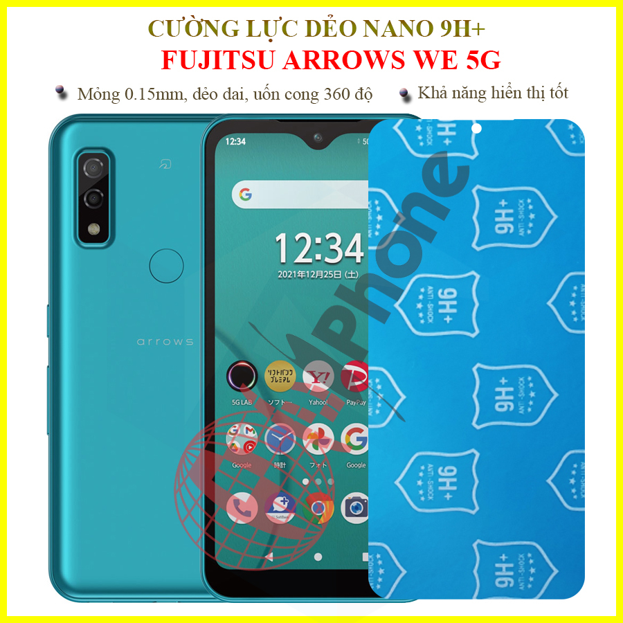 Dán cường lực dẻo nano trong hoặc nhám cho Fujitsu Arrows We 5G ...