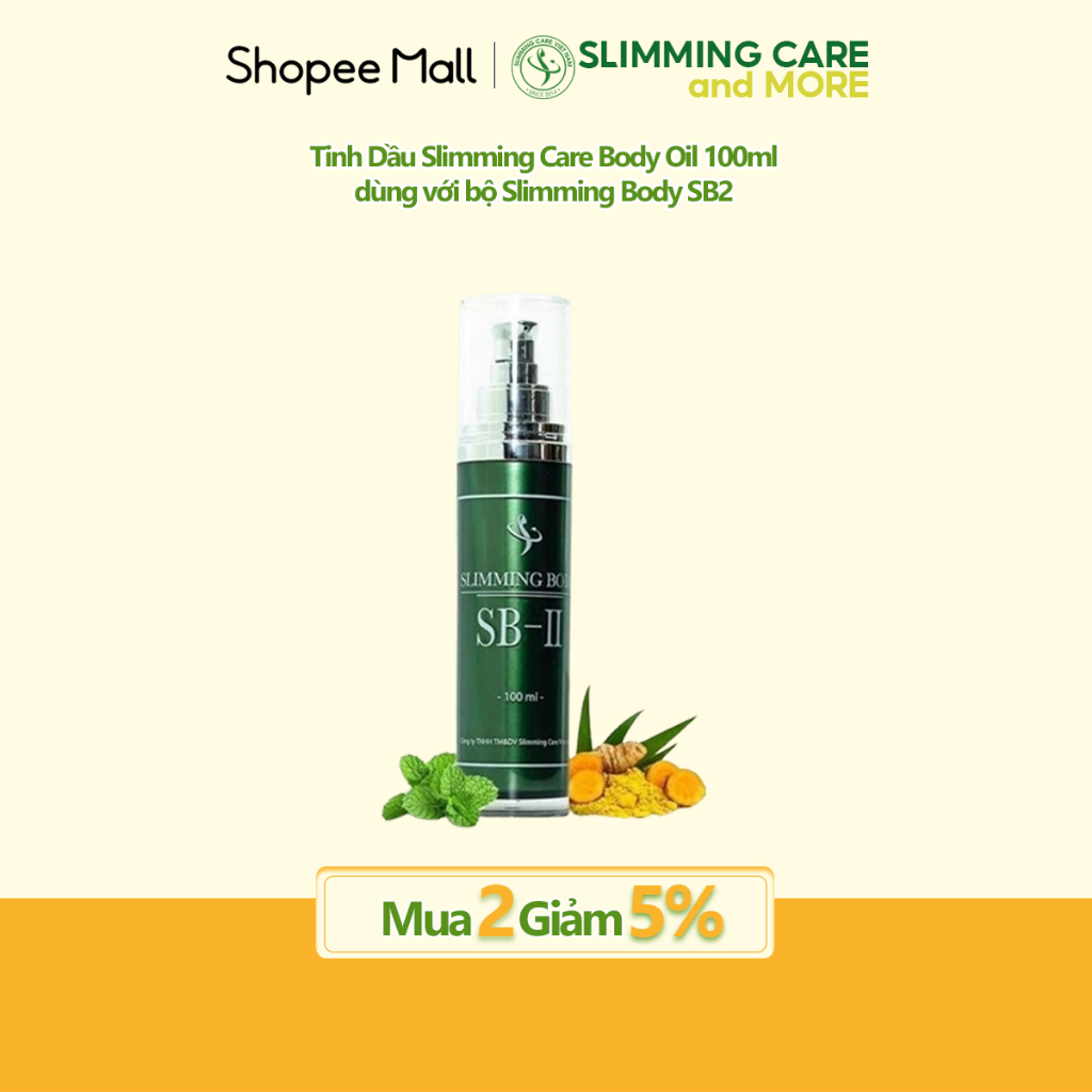 Tinh dầu Slimming Care Body Oil 100ml Dùng chung bộ Slimming Body SB2 ...