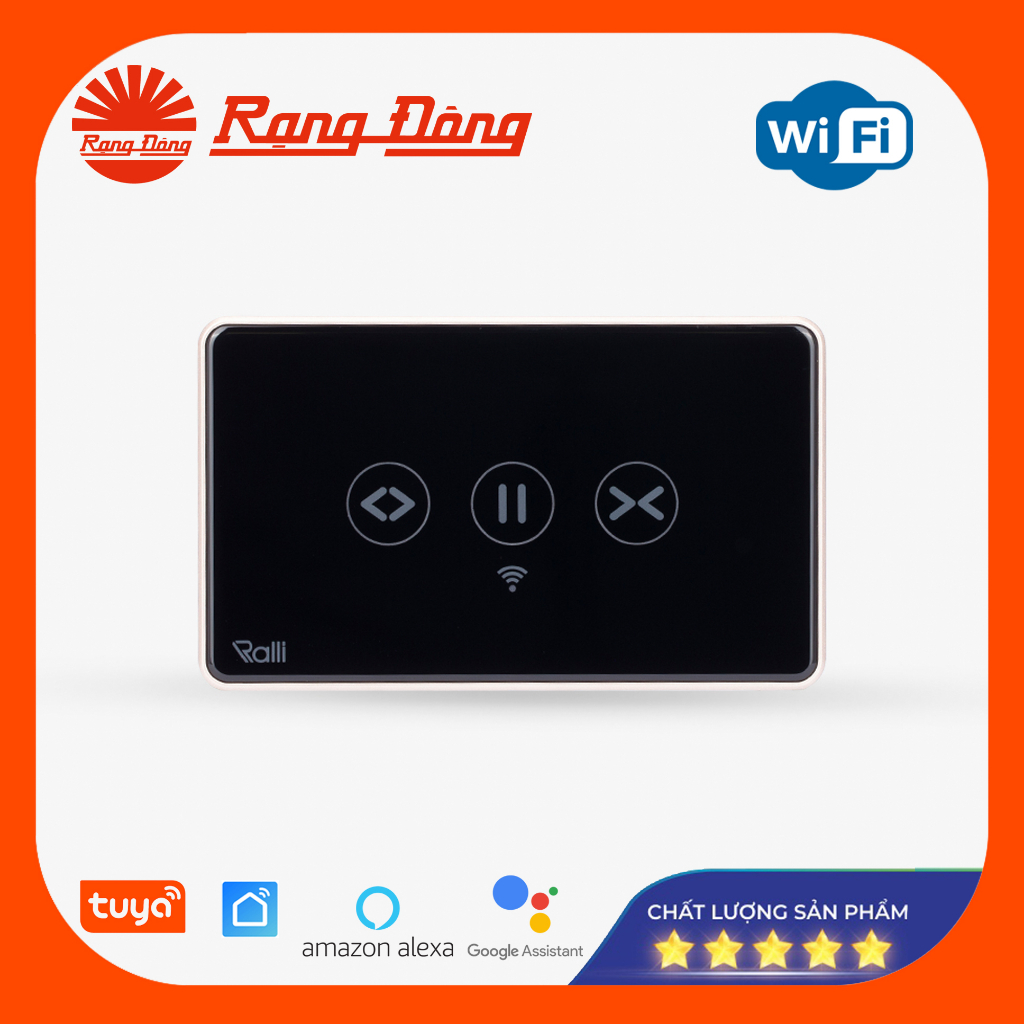 Công tắc rèm thông minh Tuya - Rạng Đông (wifi) điều khiển rèm từ xa (Model: CTCU.WF CN.REMT ...