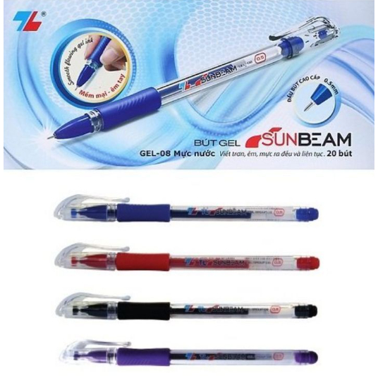 [Hàng chính hãng] Bút gel nước Thiên Long Gel08 / Bút gel Sunbeam GEL ...