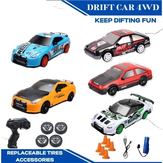 Xe Điều Khiển Mini Drift Japan 4WD 1/24 2.4ghz +30km/h Siêu Bền Có Điều ...