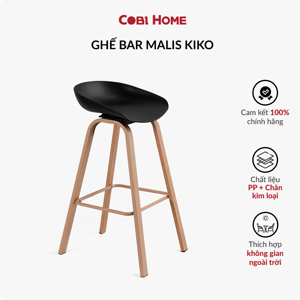 Ghế bar Kiko_đen - CH Cobi Home | Shopee Việt Nam