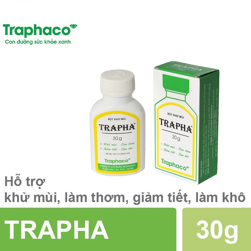 Bột Khử Mùi TRAPHA Lọ 30g | Shopee Việt Nam