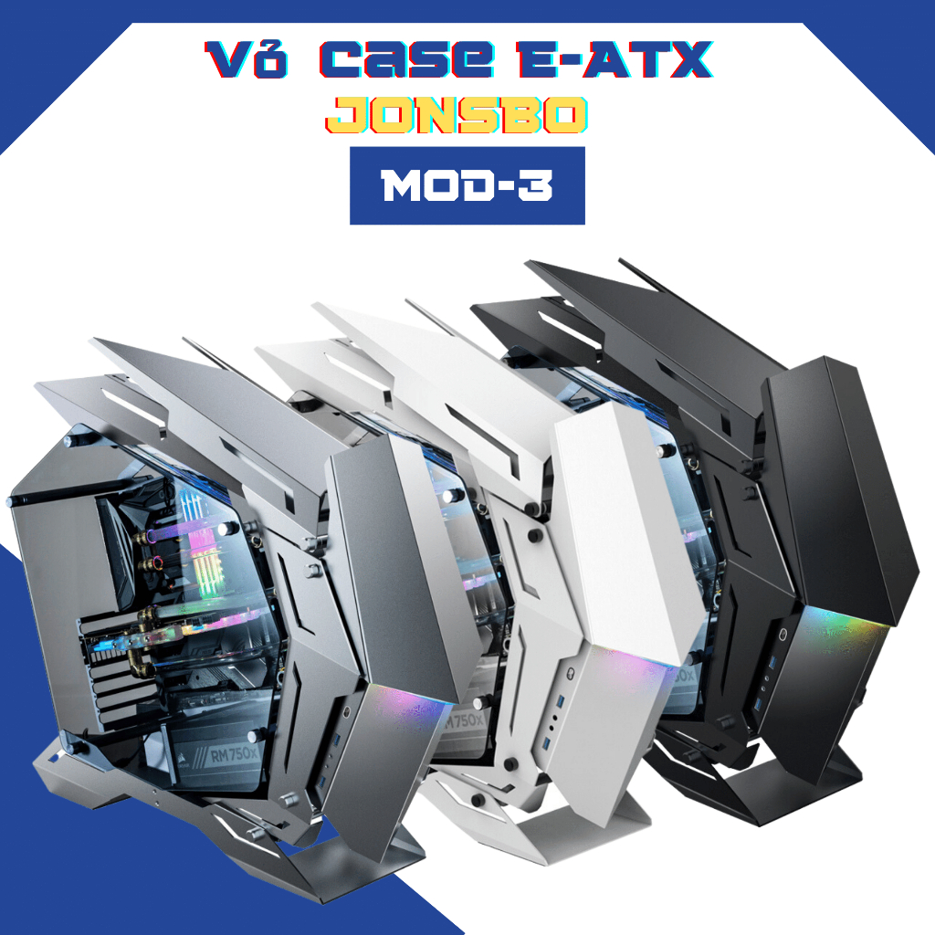 Vỏ case Jonsbo MOD3 - Vỏ case gaming Full Tower E-ATX kính cường lực ...