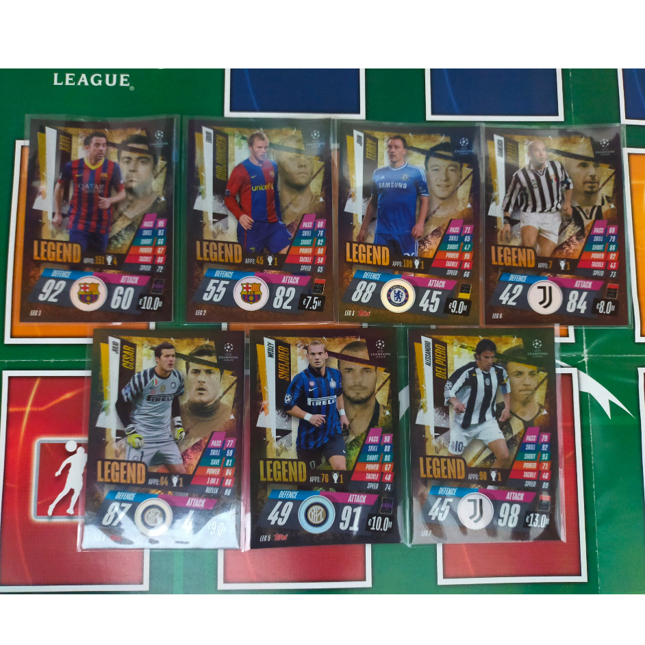 Thẻ Bóng Đá Topps Match Attax 20/21 Full set Legend ( Hiếm , ko nằm ...