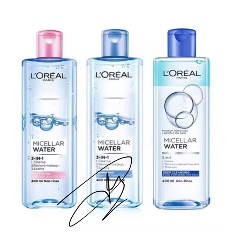 Nước tẩy trang L'Oreal Paris 3-in-1 Micellar Water 400ml | Shopee Việt Nam