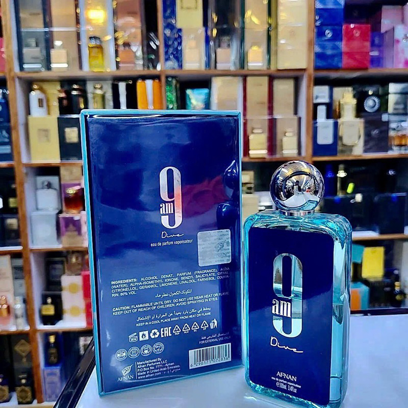 NƯỚC HOA Afnan 9 am Dive For Unisex Edp 100ml Cam Kết Chính Hãng Fa.Ke ...