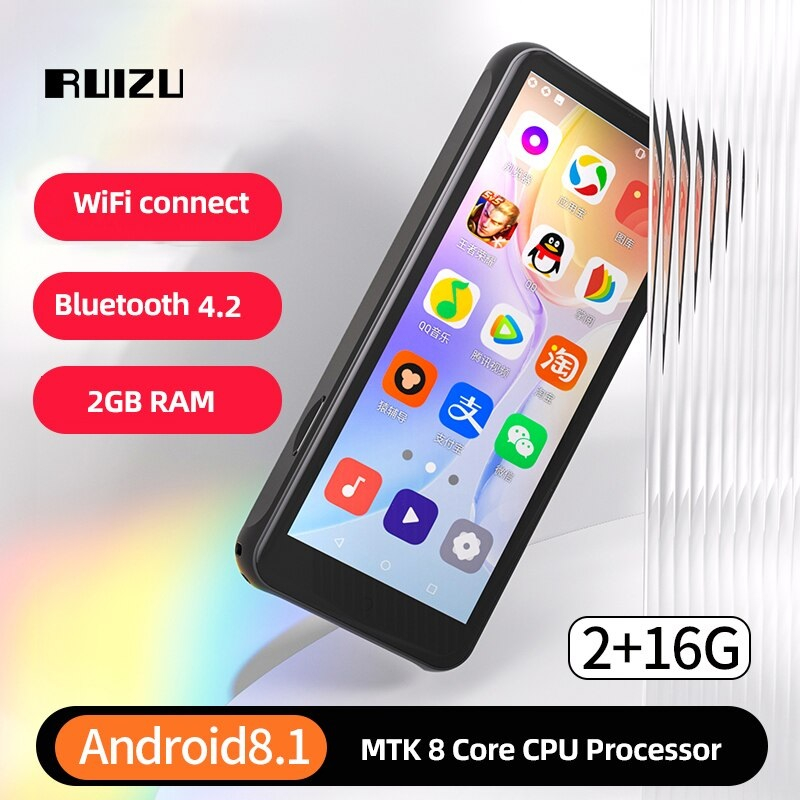 (Hỗ Trợ Tiếng Việt) Máy nghe nhạc Bluetooth Ruizu Z80 MP4 màn hình cảm ...