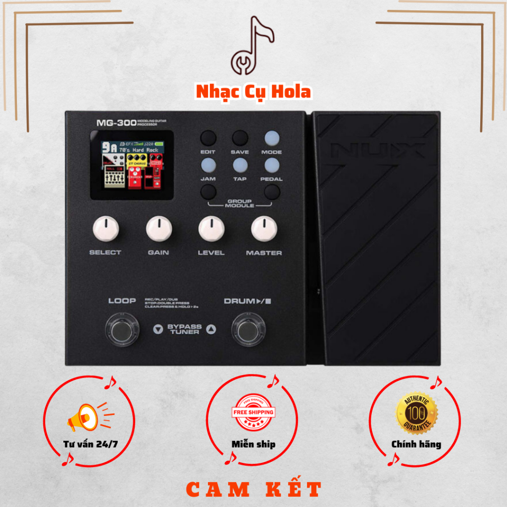 [Chính hãng] Bàn đạp phơ Nux MG-300 Multi Effect Fuzz Pedal | Shopee ...