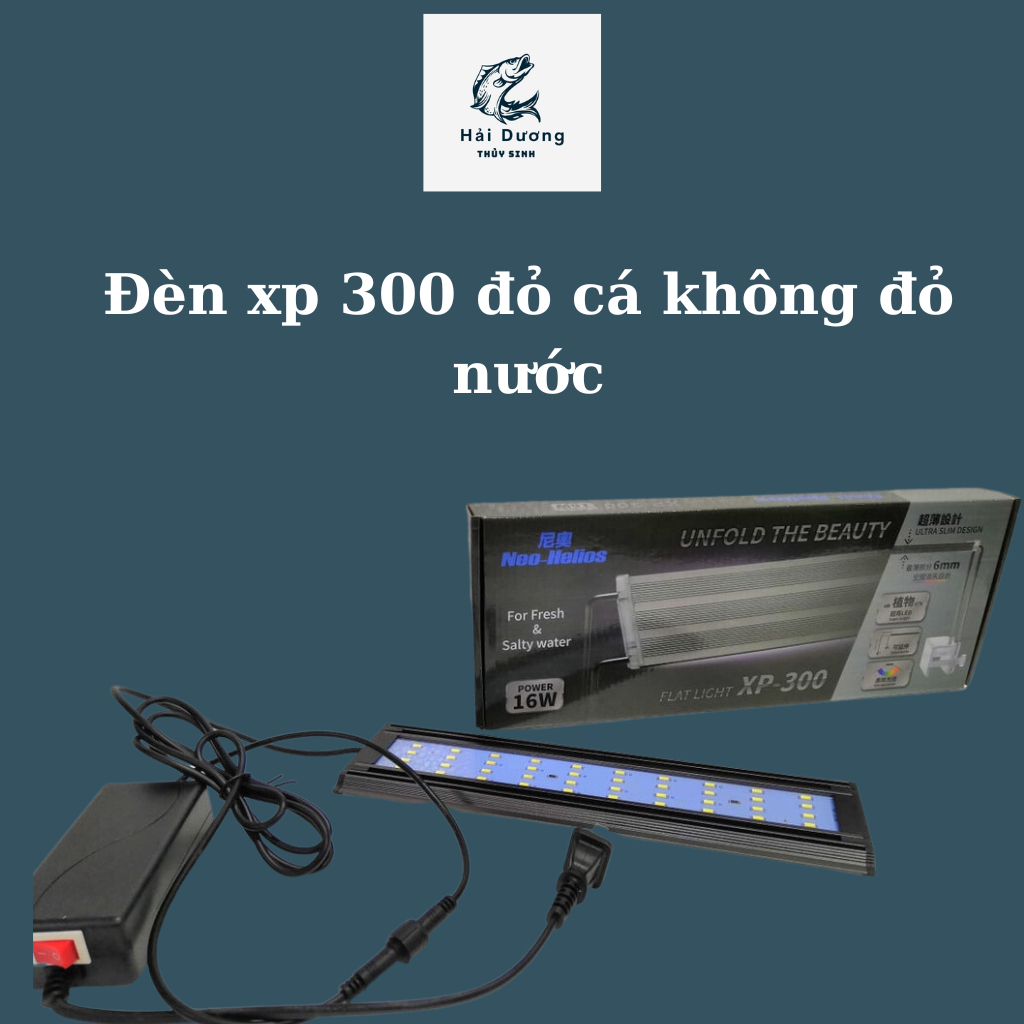 Đèn Neo Helios Flat XP 300,450,600 RGB 3 in 1 đỏ cá không đỏ nước.Đèn máng gác thành bể cá ...