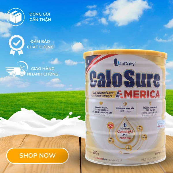 [Date 2026] Sữa bột Vitadairy Calosure America tiểu đường/sữa non lon ...