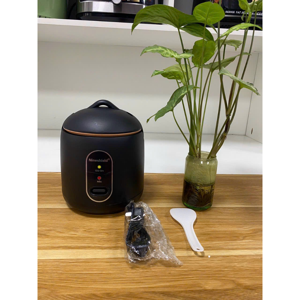 Nồi cơm điện mini 1,2L Nineshield, nồi nấu đa năng, nồi cơm sinh viên | Shopee Việt Nam