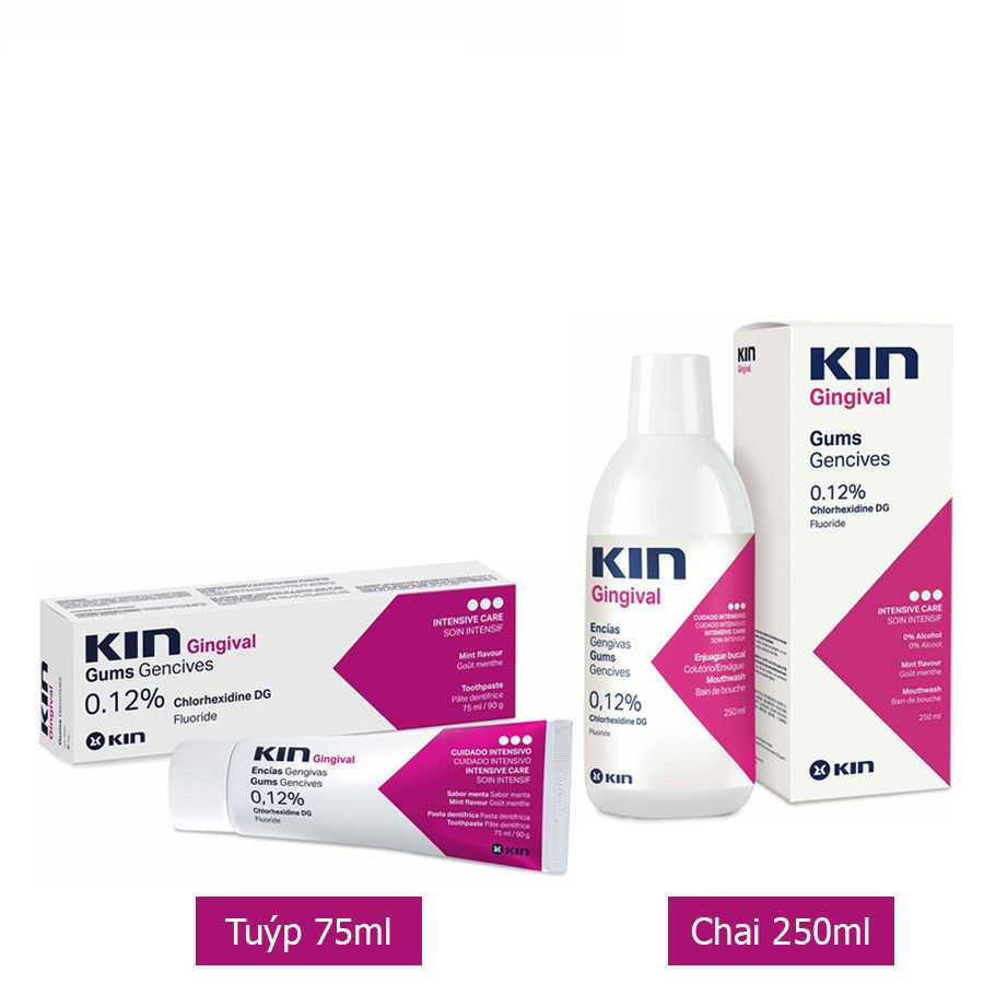 Nước súc miệng Kin Gingival và kem đánh răng Sensi Kin | Shopee Việt Nam