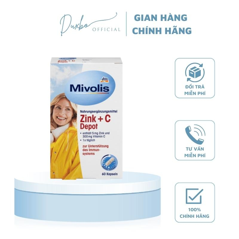 Viên Uống Mivolis Zink C Depot Hộp 60 Viên Của Đức - DUXBO | Shopee ...