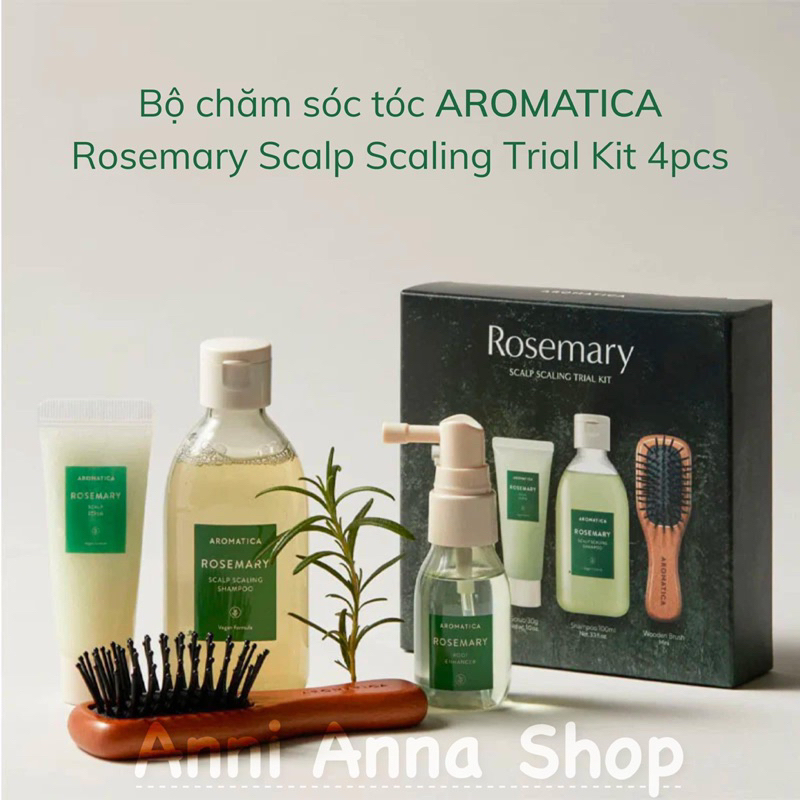 Set Mini 4 Món Aromatica Rosemary Scalp Scaling Trial Kit | Shopee Việt Nam