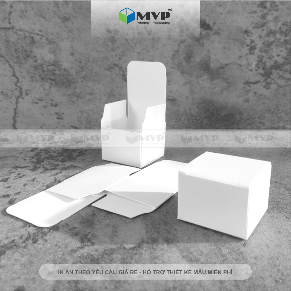 Hộp giấy mini 5ml đựng mỹ phẩm, hộp nước hoa chiết - hộp giấy trắng ...