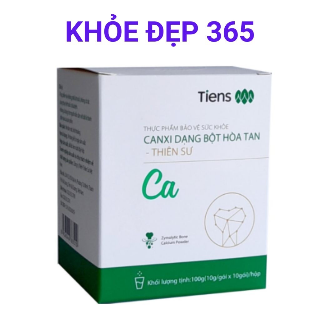 Canxi đại chúng Tiens dạng bột hòa tan - Thiên Sư – 10 gói/hộp | Shopee ...