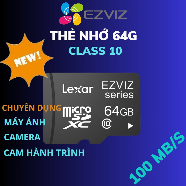 Thẻ Nhớ 64G 32G 128G EZVIZ CLASS 10 Chất Lượng Cao - Chính Hãng - BẢO HÀNH 24 THÁNG | Shopee ...