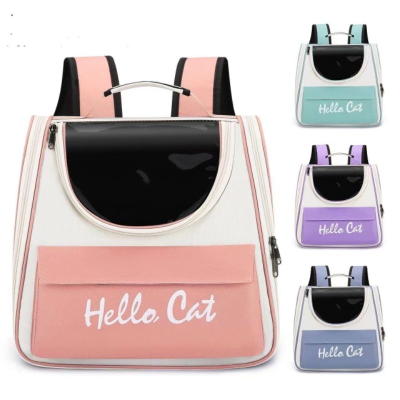 [Mới] Balo vận chuyển dành cho chó mèo Hello Cat | Shopee Việt Nam
