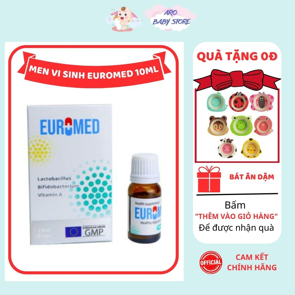 Men Vi Sinh EuroMed 10ml - Bổ sung lợi khuẩn cho đường ruột, giảm rối loạn tiêu hóa cho người ...