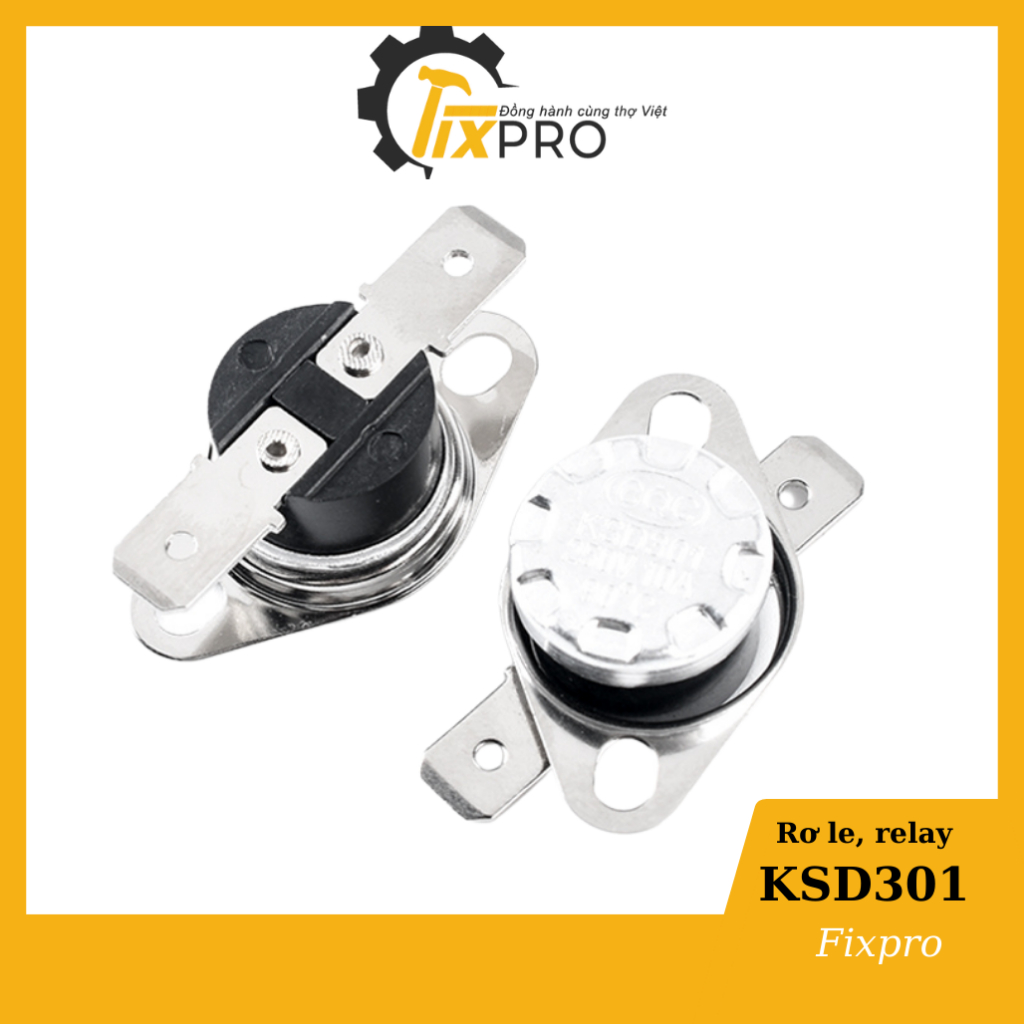 Rơ le nhiệt 110 độ KSD301 250V 10A thường đóng chất lượng tốt | Shopee Việt Nam