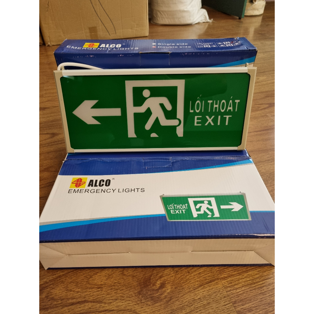 đèn exit 2 mặt chỉ hướng - đèn exit 2 mặt không hướng - đèn exit 1 mặt ...