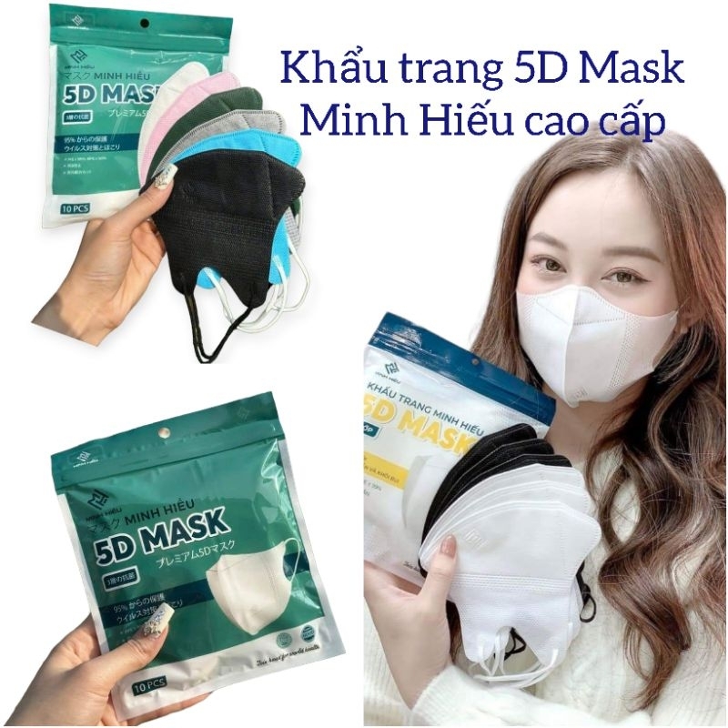 Freeship_Set 100 chiếc Khẩu Trang 5D Mask Minh Hiếu (sỉ 100 cái ...