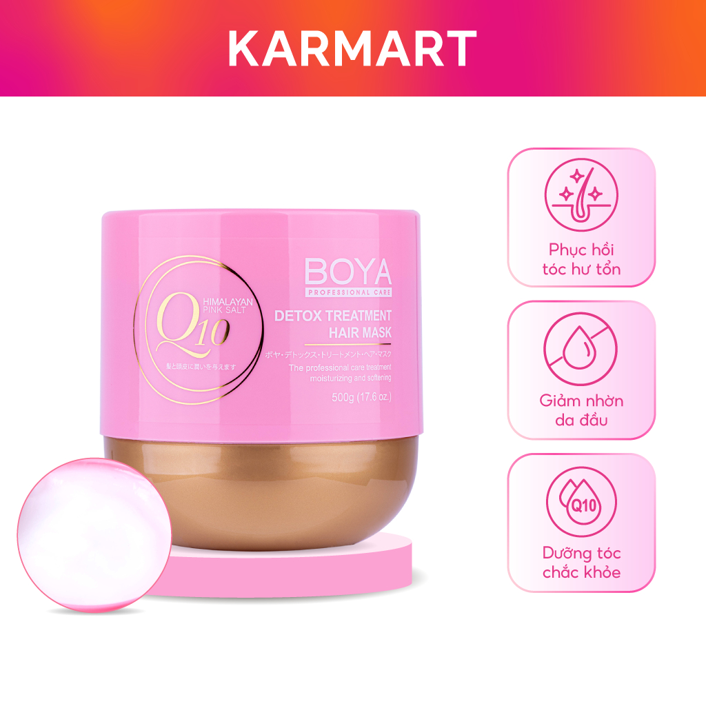 Kem Ủ Tóc Boya Q10 Detox Treatment Hair Mask Phục Hồi Hư Tổn, Giảm Nhờn ...