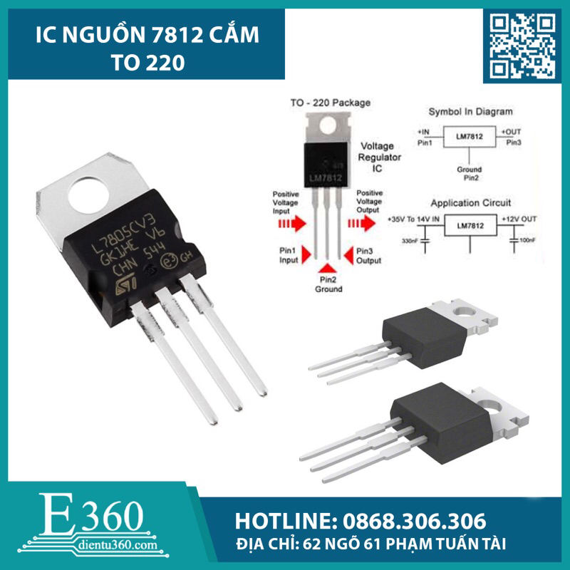 IC nguồn 7812 cắm TO 220 | Shopee Việt Nam