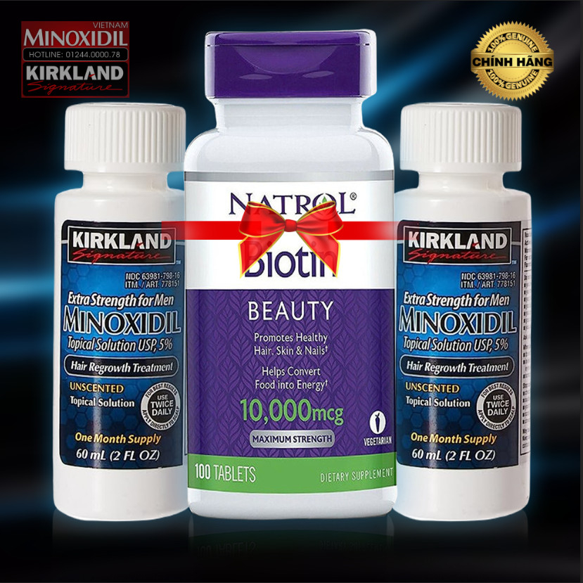 Thuốc Mọc Râu Tóc Minoxidil 5 Combo 2 Lỏng 1 Biotin Shopee Việt Nam