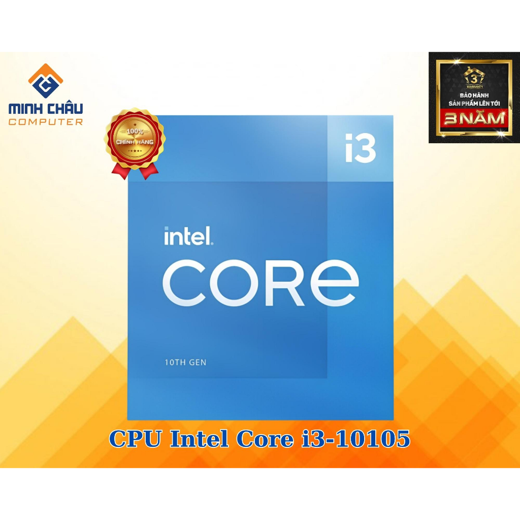 CPU Intel Core i3-10105 (3.7GHz turbo 4.4Ghz | 4 Nhân 8 Luồng | 6MB ...