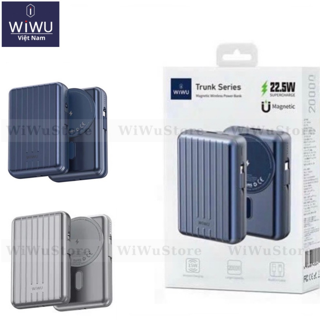 Pin / sạc dự phòng dung lượng 20.000mAh WIWU Trunk Series PP04 | Shopee Việt Nam
