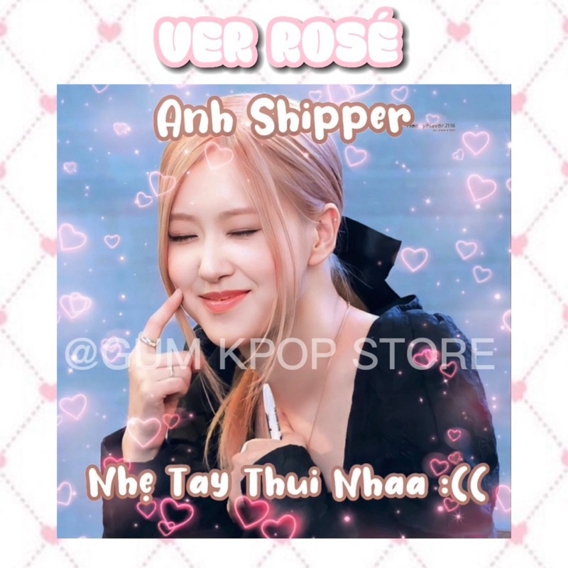 STICKER NIÊM PHONG BLACKPINK fansign - GUM KPOP STORE | Shopee Việt Nam