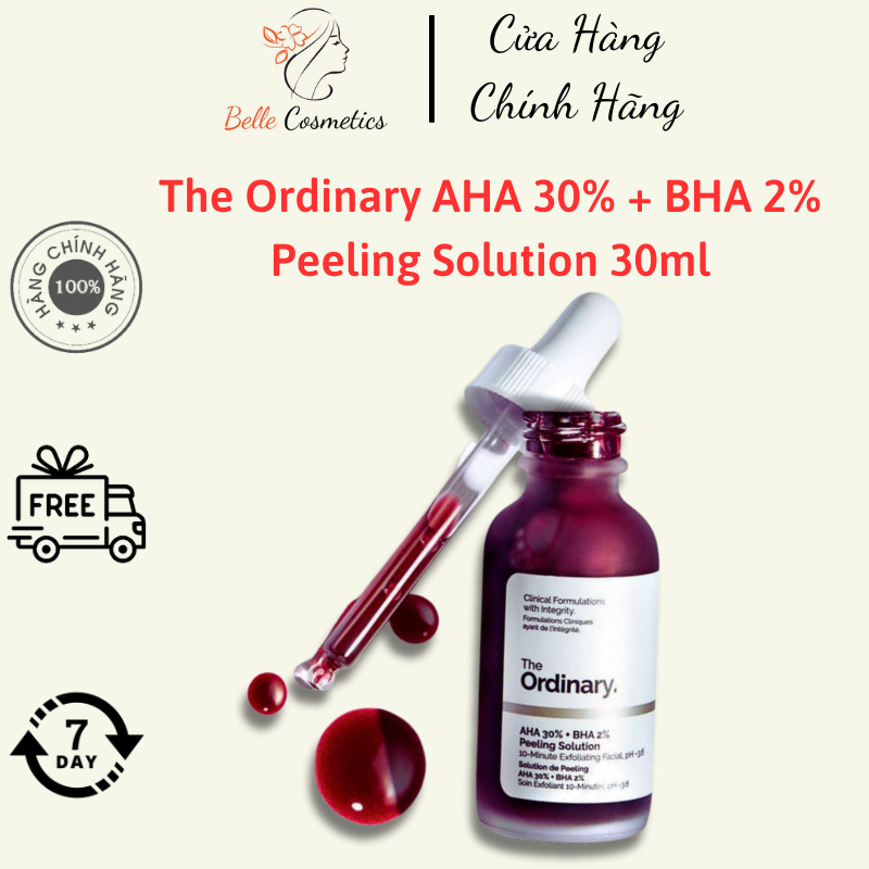 Serum peel da hoá học The Ordinary AHA 30% + BHA 2% Peeling Solution 30ml, tẩy tế bào chết cho ...