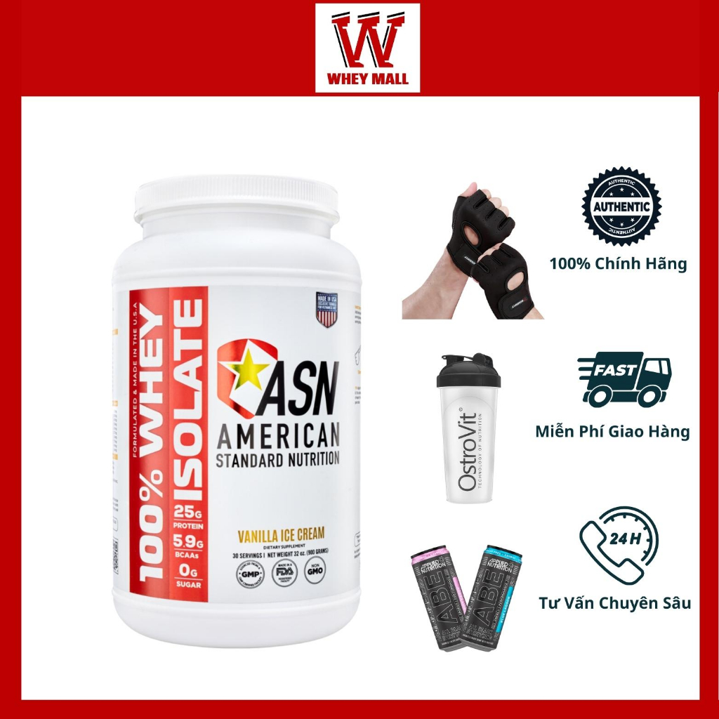 ASN 100% WHEY PROTEIN ISOLATE - HỖ TRỢ TĂNG CƠ GIẢM MỠ CHÍNH HÃNG CÓ ...